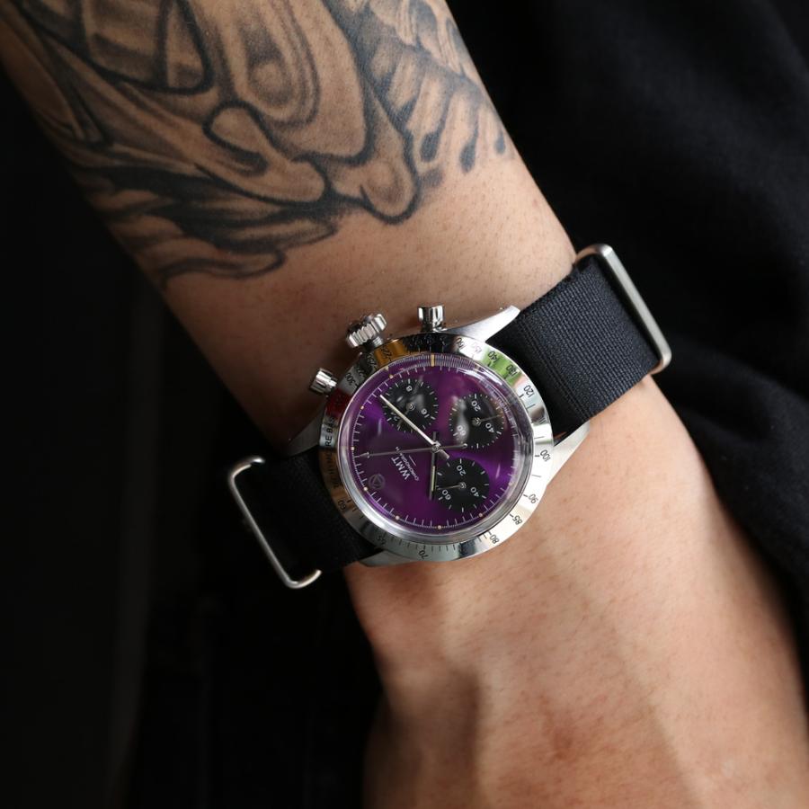 WMT ダブルエムティー WMT WATCH GP1 - Purple Fade Limited by MWM ウォッチ 時計 腕時計 メンズ腕時計 パープル 紫 クロノグラフ 別注 限定 ...