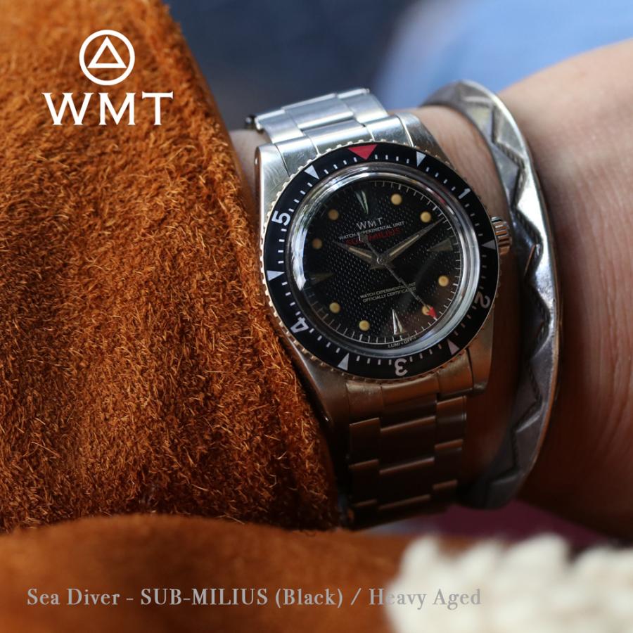 WMT ダブルエムティー WATCHES Sea Diver - SUB-MILIUS (Black WMT ダブルエムティー WATCHES Sea Diver - SUB-MILIUS (Black