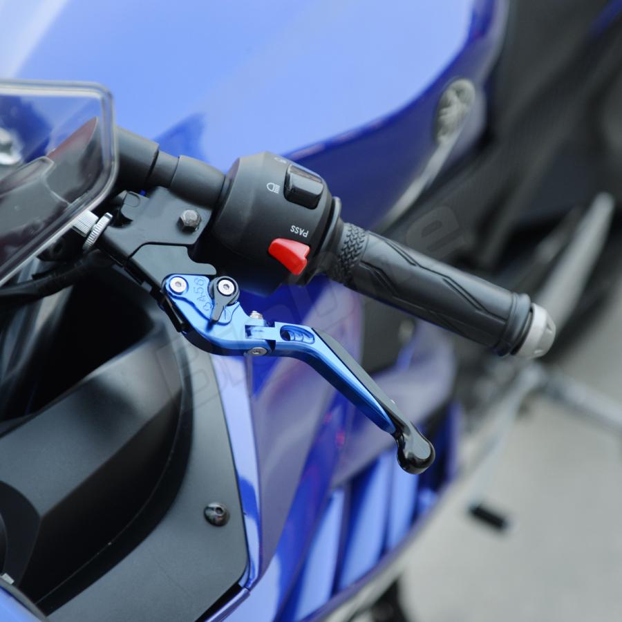 BigOne 可倒 CB750 ホーネット900 CBR900RR ブロス650 スパーダ マグナ750 ビレット ブレーキ クラッチ レバー 青/黒 ブルー ブラック :49577-5 ...