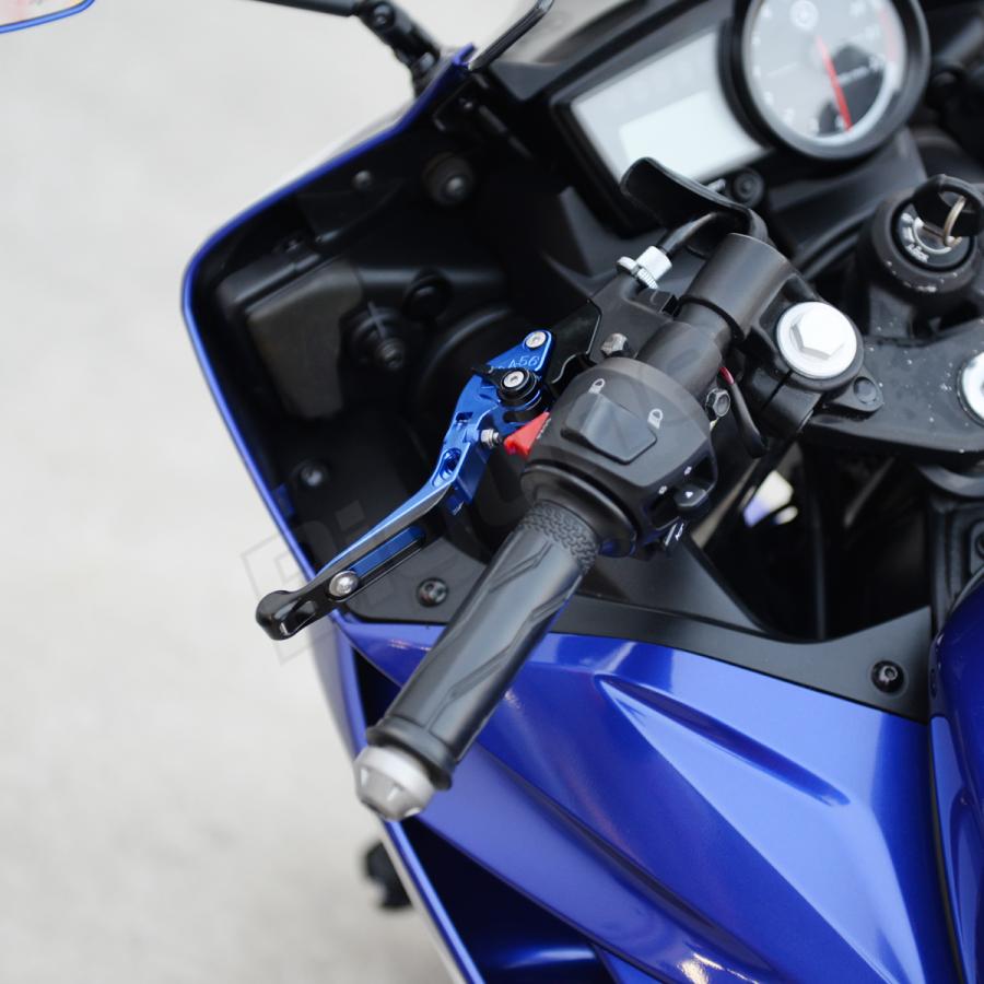 BigOne 可倒 CB750 ホーネット900 CBR900RR ブロス650 スパーダ マグナ750 ビレット ブレーキ クラッチ レバー 青/黒 ブルー ブラック :49577-5 ...