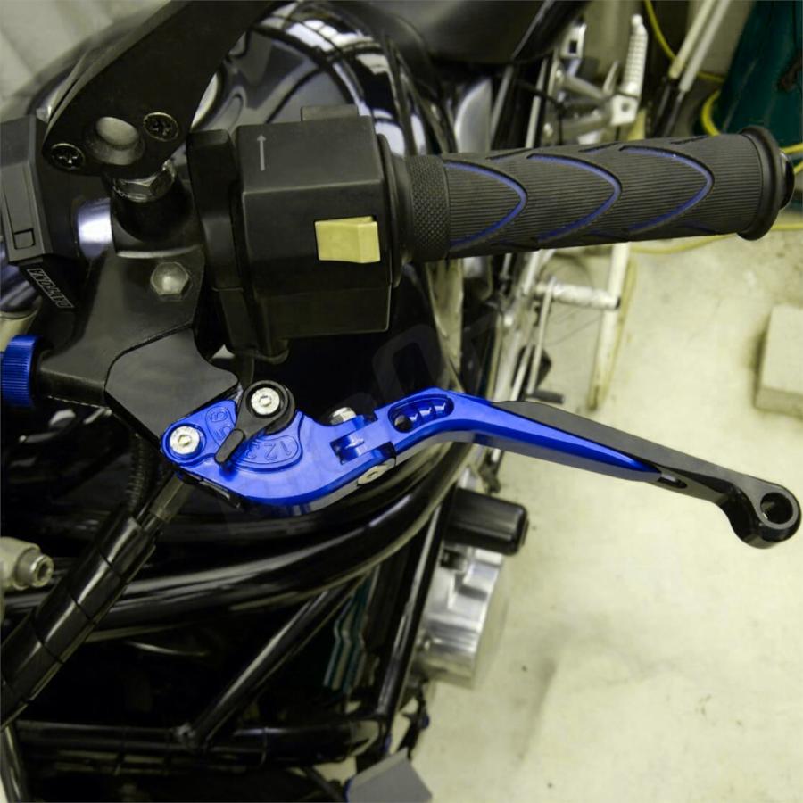 BigOne 可倒 CB750 ホーネット900 CBR900RR ブロス650 スパーダ マグナ750 ビレット ブレーキ クラッチ レバー 青/黒 ブルー ブラック :49577-5 ...