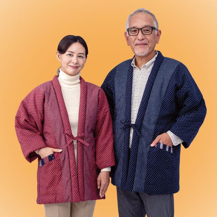 日本製 久留米織 わた入りふっくらはんてん : マックスレックス - 通販