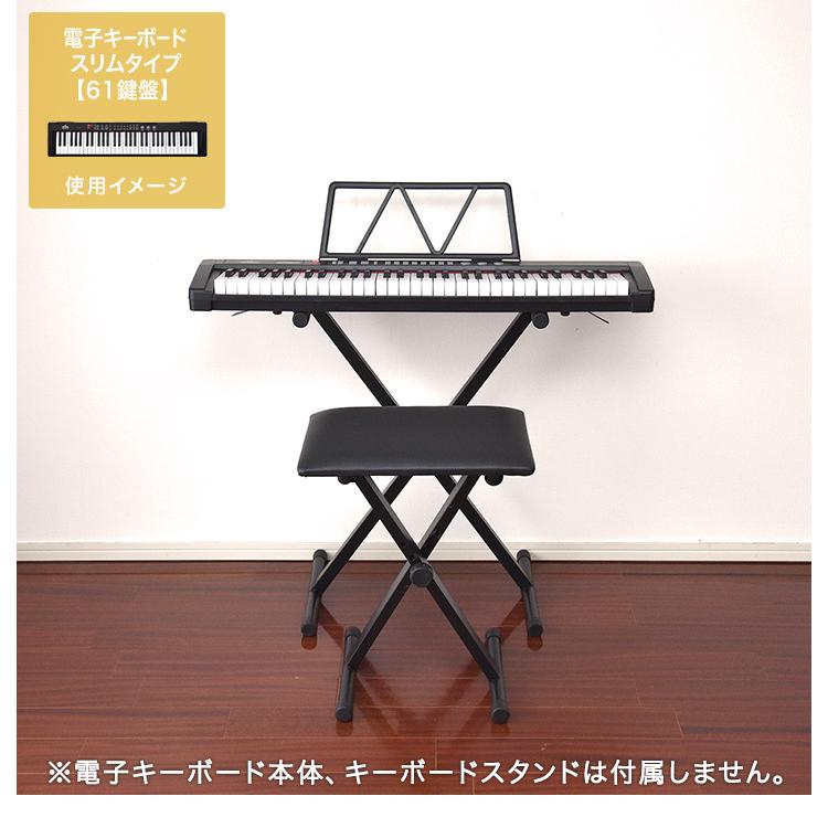 1年保証 キーボード チェア RiZKiZ 電子キーボード 61鍵盤用 折りたたみチェア 折りたたみ式 高さ調整 3段階 リズキズ 電子ピアノ キーボード用 オプ 送料無料 :ys ...