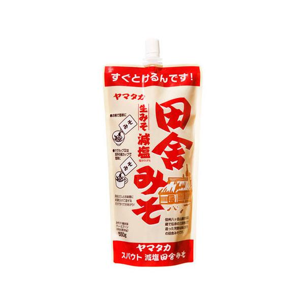 山高味噌 減塩田舎みそ スパウト 550g ×8 メーカー直送 : MAXZEN Direct Yahoo!店 - 通販 - Yahoo!ショッピング