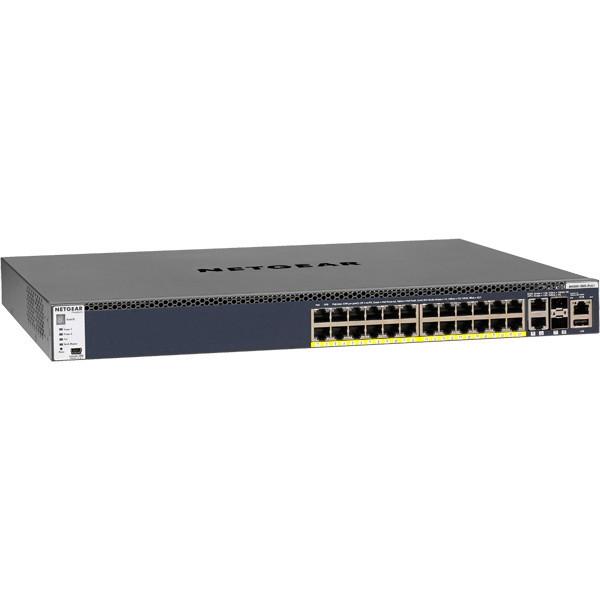 NETGEAR GSM4328PA-100AJS M4300-28G-PoE+ 1000BASE-T 24ポート（PoE+対応 ...