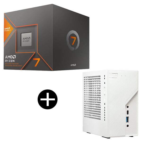 AMD Ryzen 7 8700G BOX With Wraith Spire Cooler CPU + ASRock DeskMini ...