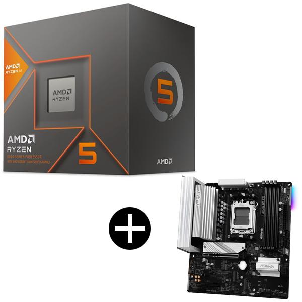 AMD Ryzen 5 8600G BOX With Wraith Stealth Cooler CPU + ASRock B650M Pro ...