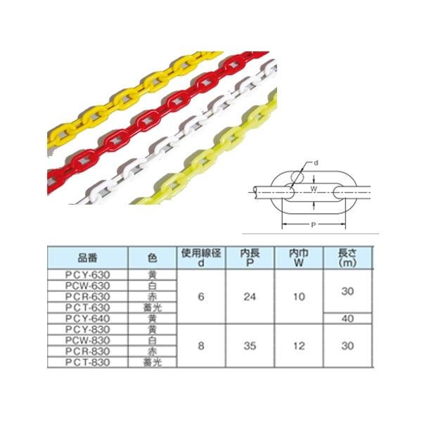水上 PCチェーン 白色 6mm×30m PCW-630 2巻入 0968-00812 : MAXZEN Direct Yahoo!店 - 通販 - Yahoo!ショッピング