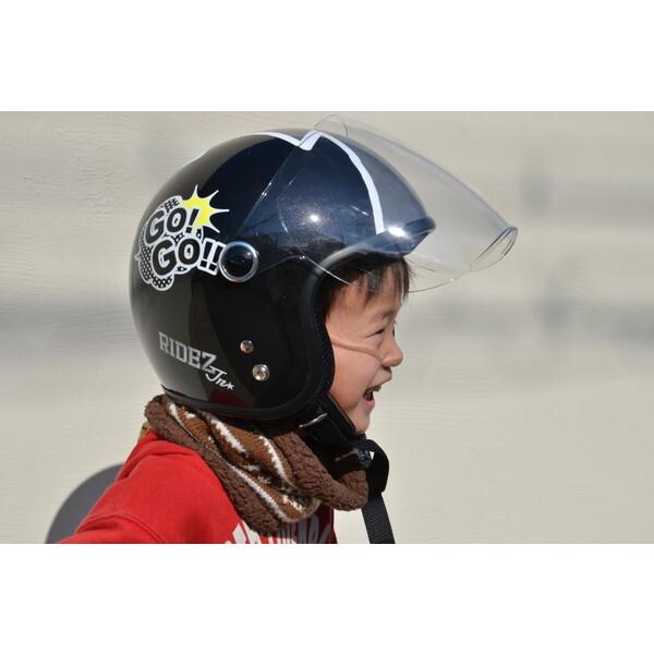 RIDEZ Jr GOGO PEARL BLACK (53-54cm) 子ども用バイクヘルメット : 4527625093140 ...