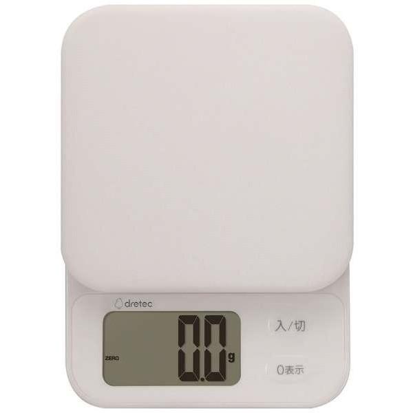 ドリテック KS-629WT DRETEC ホワイト デジタルクッキングスケール : MAXZEN Direct Yahoo!店 - 通販 - Yahoo!ショッピング