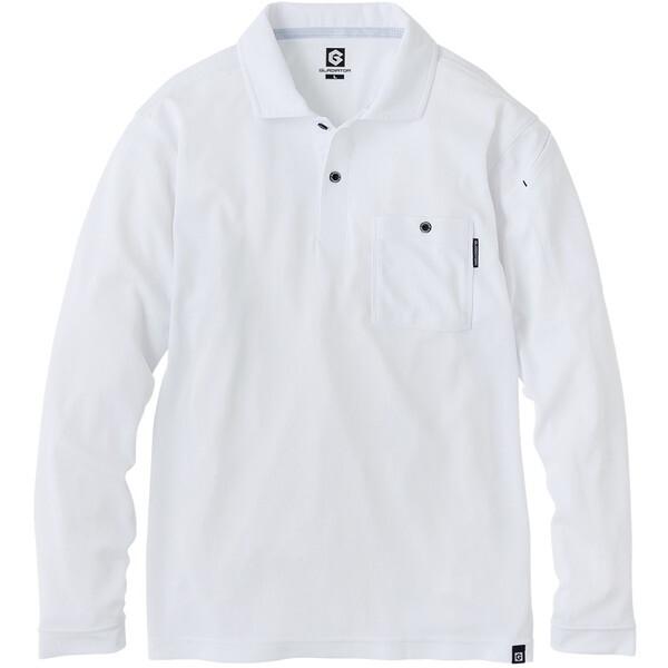 コーコス G-1688 ホワイト L MAXDRY ICE冷感 長袖ポロシャツ : MAXZEN Direct Yahoo!店 - 通販 - Yahoo!ショッピング