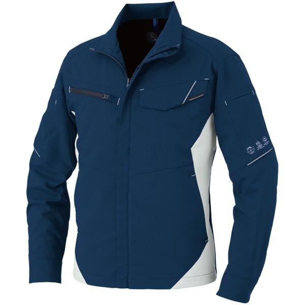 コーコス AE-8091 ネイビー M エコ・ストレッチ 長袖ブルゾン : MAXZEN Direct Yahoo!店 - 通販 - Yahoo!ショッピング