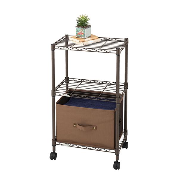 DOSHISHA カラーラック 3段45W BR ドウシシャ LCR45-3BR : MAXZEN Direct Yahoo!店 - 通販 - Yahoo!ショッピング