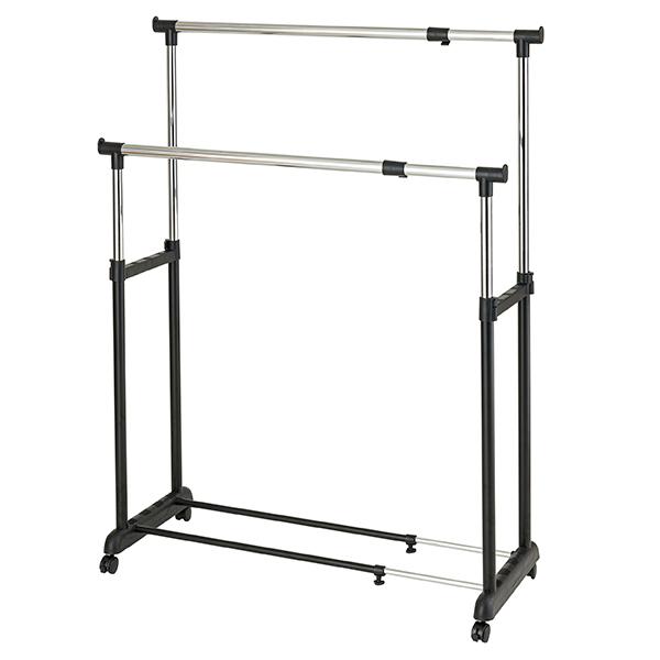 DOSHISHA ドウシシャ SSHD-90BK 縦横伸縮式ハンガー ダブル : MAXZEN Direct Yahoo!店 - 通販 - Yahoo!ショッピング