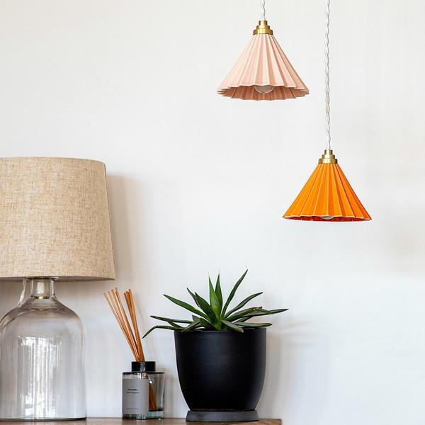 TC-1512-BR/MPI DRIPPER LAMP ペンダントライト コンセントタイプ マットピンク ブラウンコード gram8 LED電球付属 メーカー直送 : MAXZEN ...