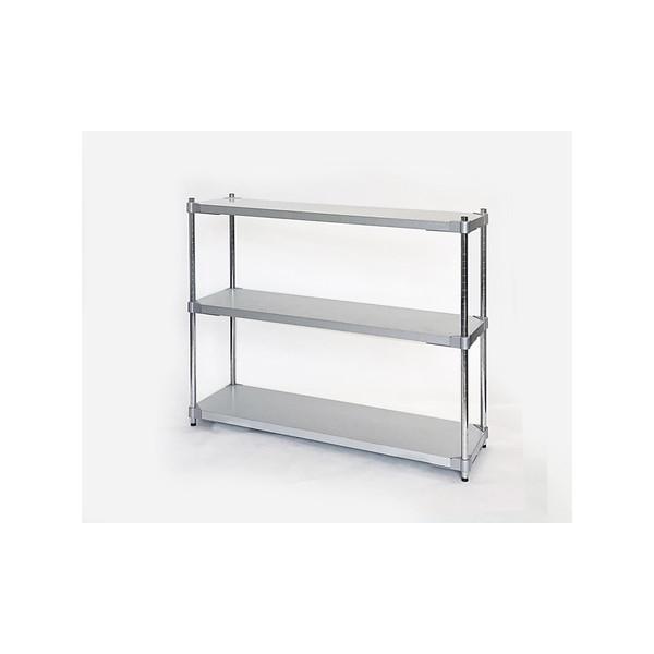 アイ・エル・シー GGS3-351209 燕三条製 PROFACE ガルバリウムソリッドシェルフ3段 350×1200×900 クロムメッキ ...