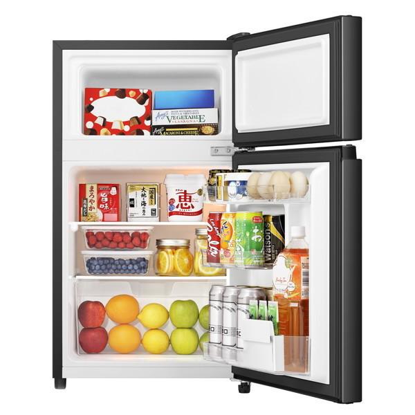ハイセンス 冷蔵庫 87L 右開き 2ドア HR-K91HB ブラック コンパクト 静音 省エネ 強化ガラス棚 冷凍冷蔵 一人暮らし 買い替え : MAXZEN Direct Yahoo!店 ...