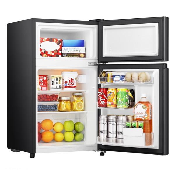 ハイセンス 冷蔵庫 87L 右開き 2ドア HR-K91HB ブラック コンパクト 静音 省エネ 強化ガラス棚 冷凍冷蔵 一人暮らし 買い替え : MAXZEN Direct Yahoo!店 ...