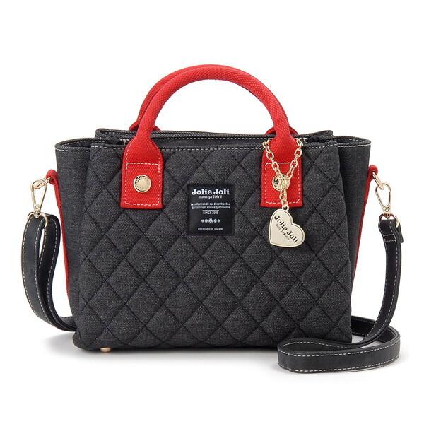 Jolie Joli ジョリージョリ キルトデニム2WAYトートバッグ JJ-2025139-003 : MAXZEN Direct Yahoo!店 - 通販 - Yahoo!ショッピング