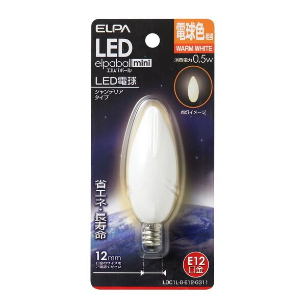 朝日電器 LDC1L-G-E12-G311 LED電球 シャンデリア形 E12 : MAXZEN Direct Yahoo!店 - 通販 - Yahoo!ショッピング