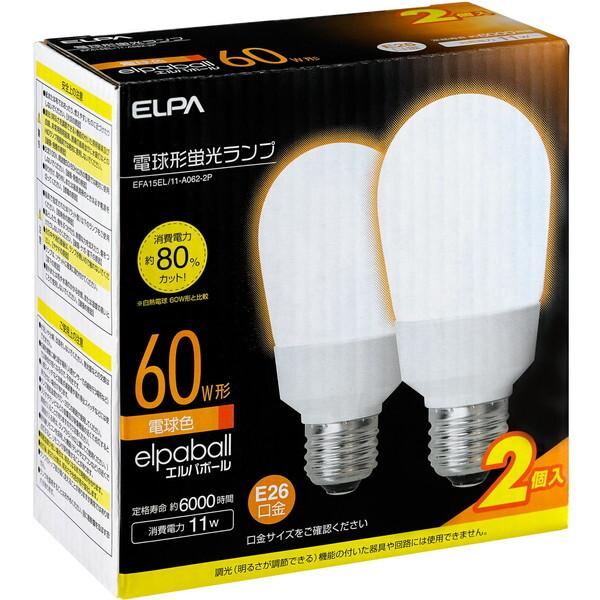 朝日電器 EFA15EL/11-A062-2P 電球型蛍光灯 A形 60W 2P : MAXZEN Direct Yahoo!店 - 通販 ...