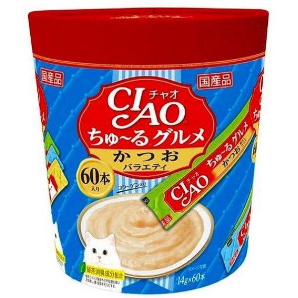 いなばペットフード CIAOちゅーるグルメかつおバラエティ(14g×60本) :4901133718878:MAXZEN Direct Yahoo!店 - 通販 - Yahoo!ショッピング