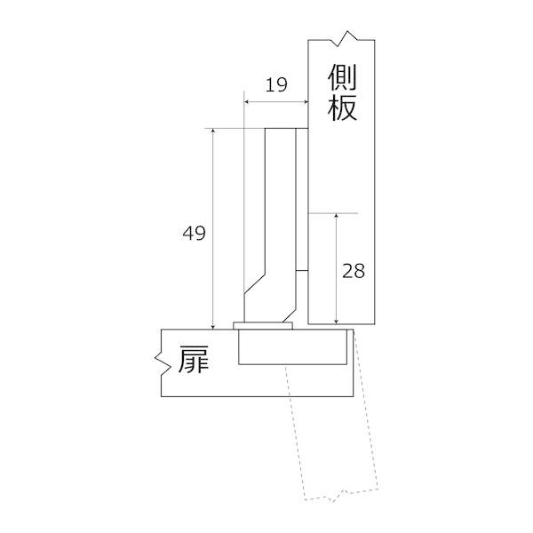和気産業 NS2654 スライド丁番 2個セット : MAXZEN Direct Yahoo!店 - 通販 - Yahoo!ショッピング