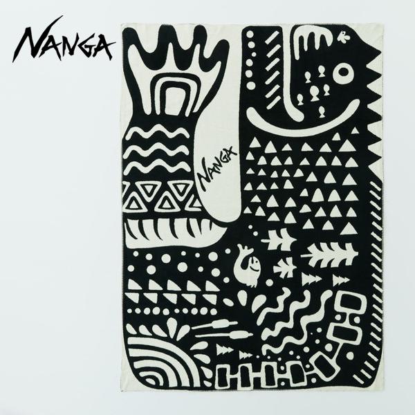 NANGA ナンガ エイシャントフィッシュ コットンブランケット シングル ブラックフィッシュ ANCIENT FISH COTTON ...