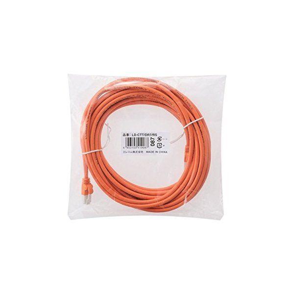 ELECOM（エレコム） ELECOM LD-CTT/DR7/RS オレンジ LANケーブル ツメ折れ防止 Cat5e対応 7m : MAXZEN Direct Yahoo!店 - 通販 ...