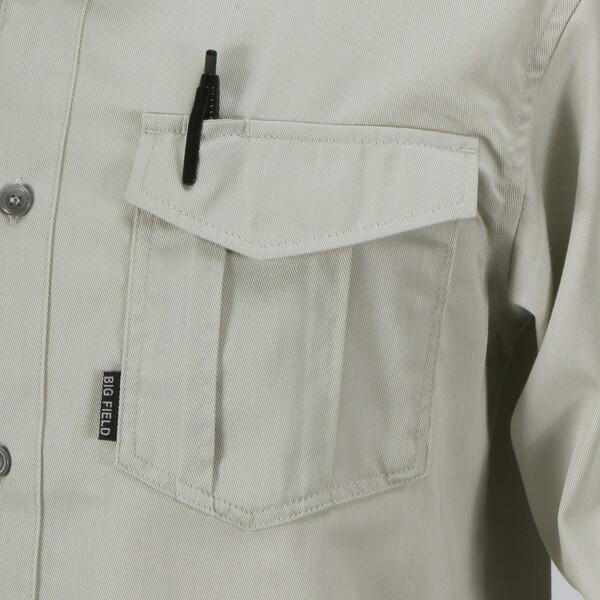 カジメイク 6802 TC長袖シャツ アイスホワイト M : MAXZEN Direct Yahoo!店 - 通販 - Yahoo!ショッピング