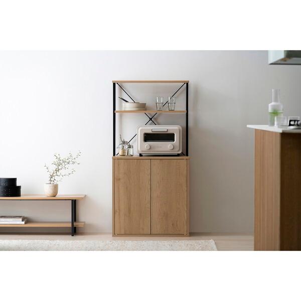 IRIS OHYAMA アイリスオーヤマ HKC-600 ナチュラル/ブラック キッチンキャビネット メーカー直送 : MAXZEN Direct Yahoo!店 - 通販 - Yahoo ...