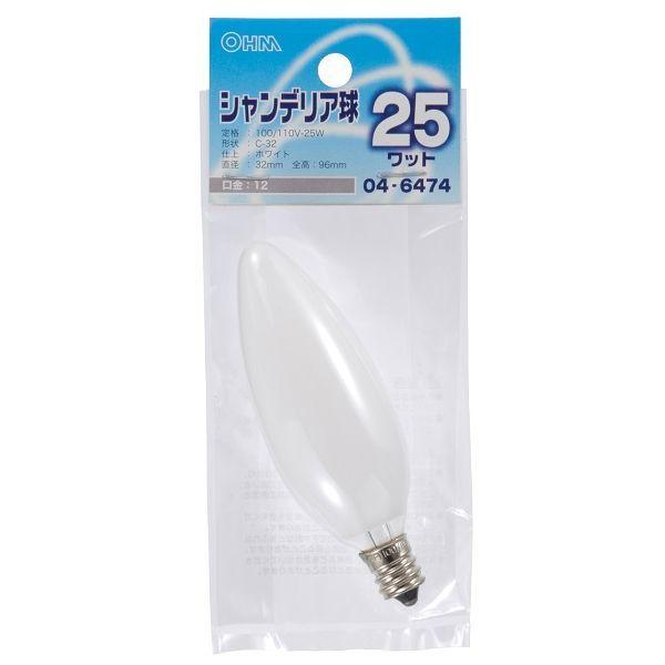 OHM オーム電機 LB-C2225-W シャンデリア球 25W E12 ホワイト : MAXZEN Direct Yahoo!店 - 通販 - Yahoo!ショッピング