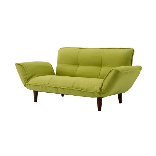 CELLUTANE KAN ソファ ダリアングリーン 日本製 14段 リクライニング 座面ポケットコイル 二人掛け A01p-562GRN メーカー直送 : 4982323245183 ...