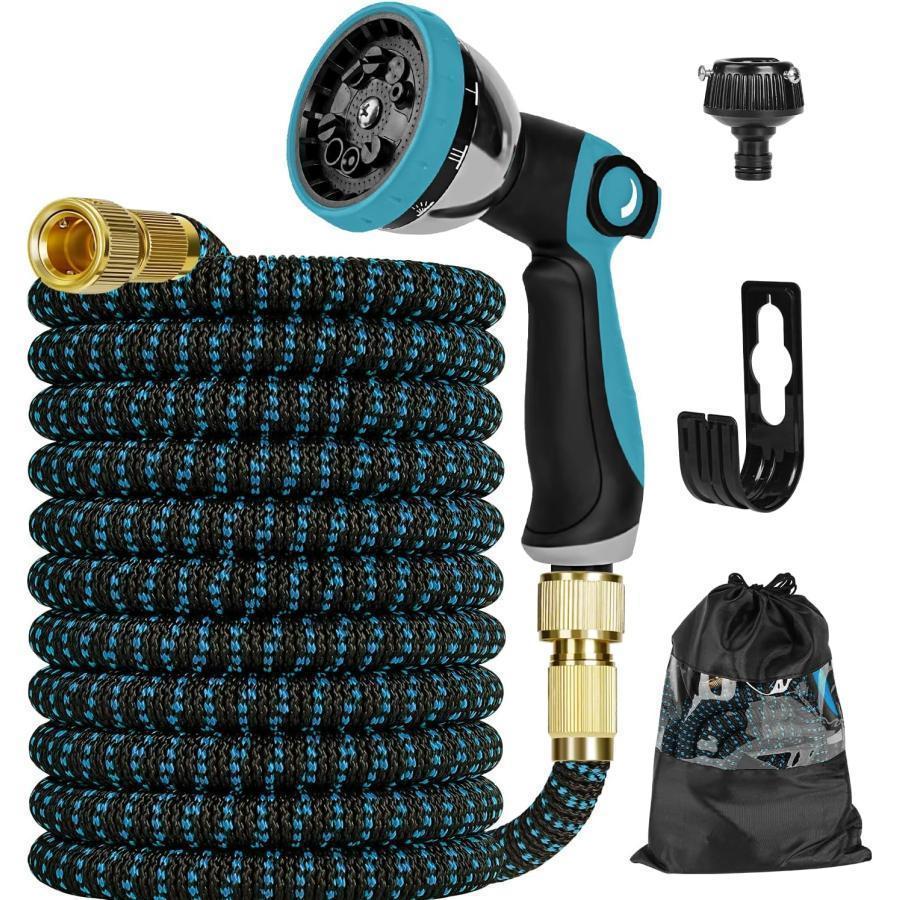 ホース 散水ホース 水道ホース 3倍 伸びるホース 伸縮ホース 5M-15M 7.5M-22M 10M-30M 噴き出し9パタン お庭の水やり お家の掃除 庭 洗車 : May.B Store ...