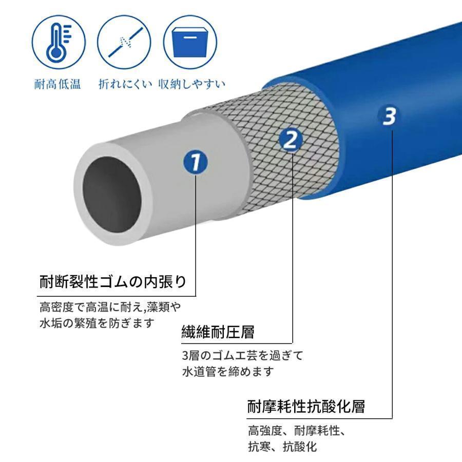 ホース 散水ホース 水道ホース 3倍 伸びるホース 伸縮ホース 5M-15M 7.5M-22M 10M-30M 噴き出し9パタン お庭の水やり お家の掃除 庭 洗車 : May.B Store ...