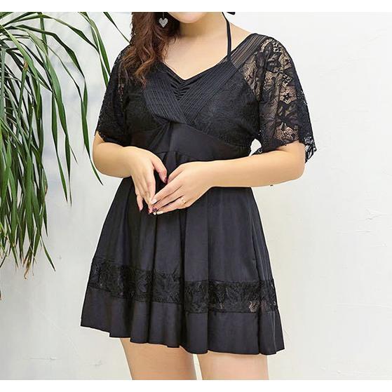 水着 大きいサイズ 5L 6L 7L レディース 体型カバー ワンピース 19号 21号 4XL 5XL 6XL : May.B Store - 通販 - Yahoo!ショッピング