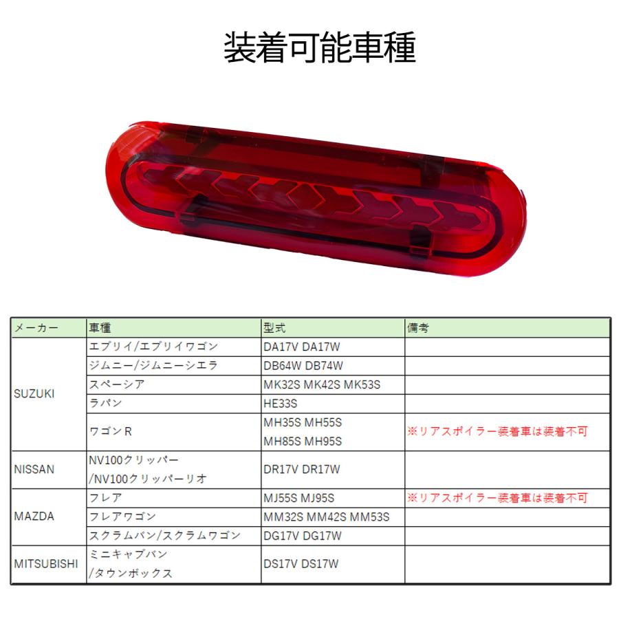 スペーシア ギア MK53S LED ハイマウント ストップランプ レッド 車種専用 アロータイプ : MAY FAIR Yahoo!ショッピング店 - 通販 - Yahoo!ショッピング