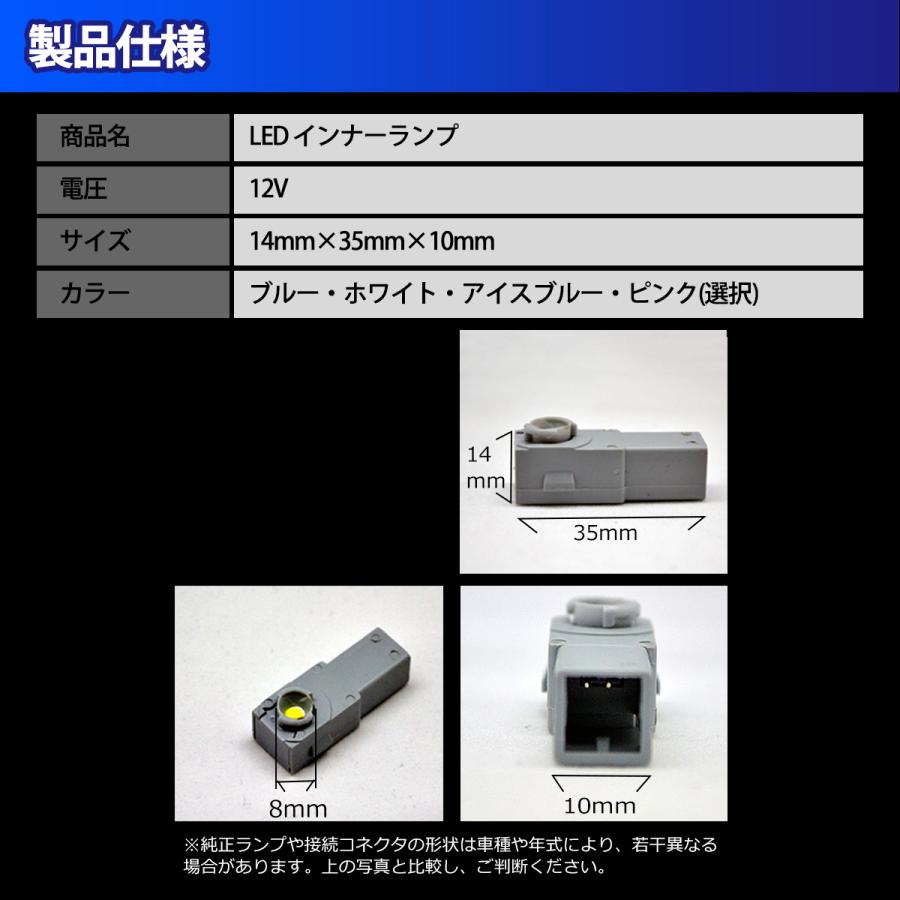 SAI AZK10 LED インナーランプ 車内照明 ルームランプ 純正交換用 3個セット ホワイト ブルー アイスブルー ピンク : MAY FAIR Yahoo!ショッピング店 - 通販 ...