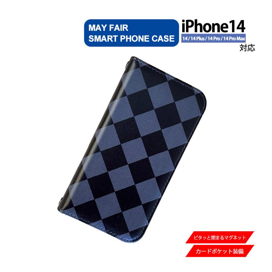 iPhone14 Plus Pro ProMax 用 ケース 手帳型 PVC レザー アイフォンケース タイル ブラック 黒 おしゃれ : MAY FAIR Yahoo!ショッピング店 ...