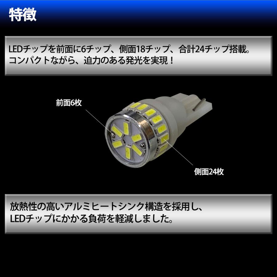 アルト ラパン HE22S T10 T16 LED バルブ ポジションランプ 車幅灯 ポジション ホワイト 24連 2個セット 12V専用 : MAY FAIR Yahoo!ショッピング店 ...