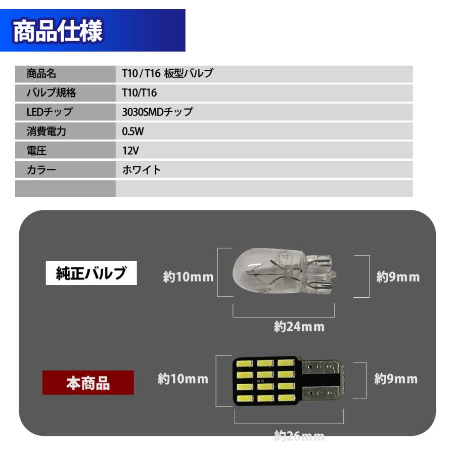 スペーシア MK53S LED ラゲッジランプ バルブ 板型 T10 T16 12連LED 1個 ホワイト : MAY FAIR Yahoo!ショッピング店 - 通販 - Yahoo!ショッピング
