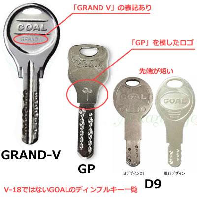 GOAL V-18ディンプルキー合鍵 :GOAL-Vck:松本建築金物店 - 通販 - Yahoo!ショッピング