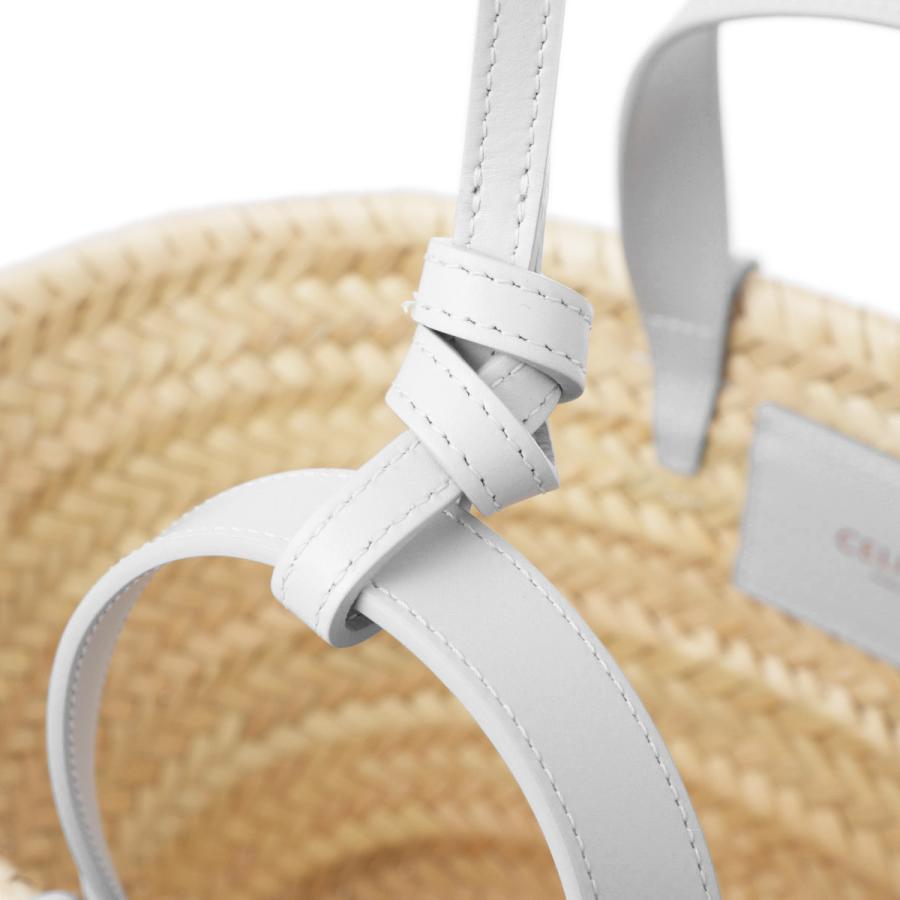 CELINE セリーヌ バスケット 2WAY Teen Triomphe かごバッグ ホワイト レディース 11383-2cgg-01bc ...