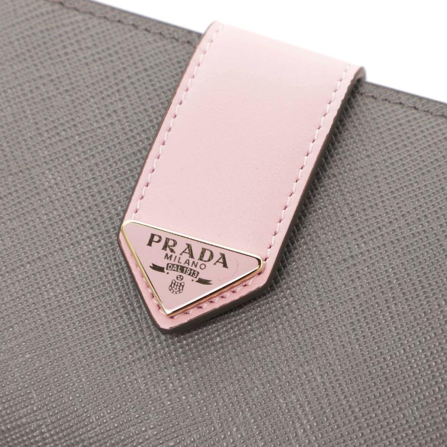 PRADA プラダ 2つ折り財布 小銭入れ付き グレー レディース 1mv204-2dyg-f0bp9 : モダンブルーYahoo!店 - 通販 - Yahoo!ショッピング