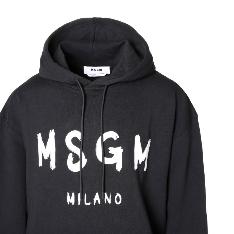 MSGM エムエスジーエム フーデッドパーカ ブラック メンズ 2000mm515-200001-99 : モダンブルーYahoo!店 - 通販 - Yahoo!ショッピング