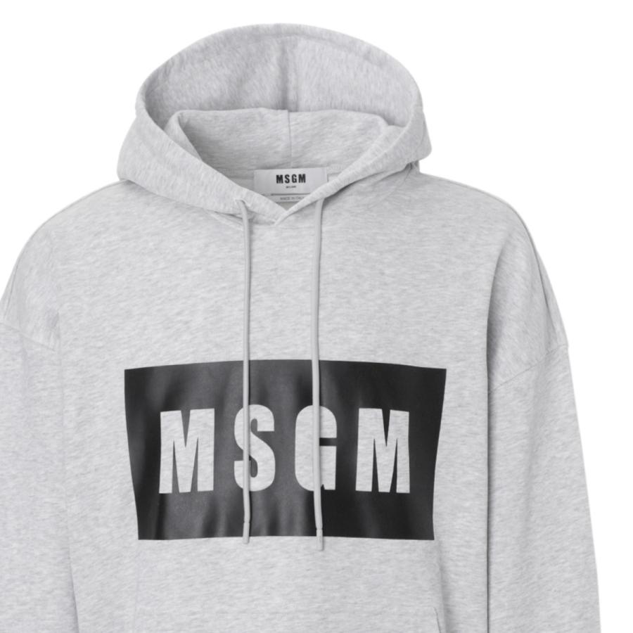 MSGM エムエスジーエム パーカ フーディ グレー メンズ 2000mm525-200003-94 : モダンブルーYahoo!店 - 通販 - Yahoo!ショッピング