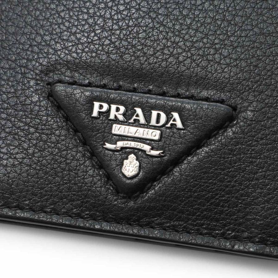 PRADA（プラダ） PRADA 2つ折り財布 ブラック メンズ 2mo513-2bbe-f0002 : モダンブルーYahoo!店 - 通販 ...