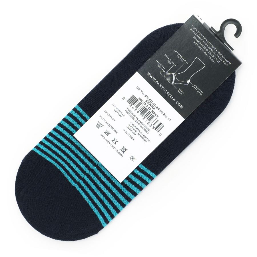 パンセレラ Pantherella インビジブルソックス INVISIBLE SOCKS スニーカーソックス メンズ 3003f-navy ...