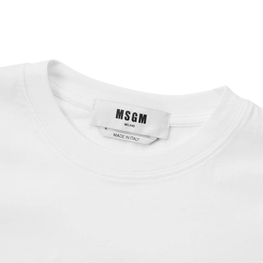 MSGM エムエスジーエム クルーネックTシャツ ホワイト レディース 3441mdm510-237002-01a : モダンブルーYahoo!店 - 通販 - Yahoo!ショッピング