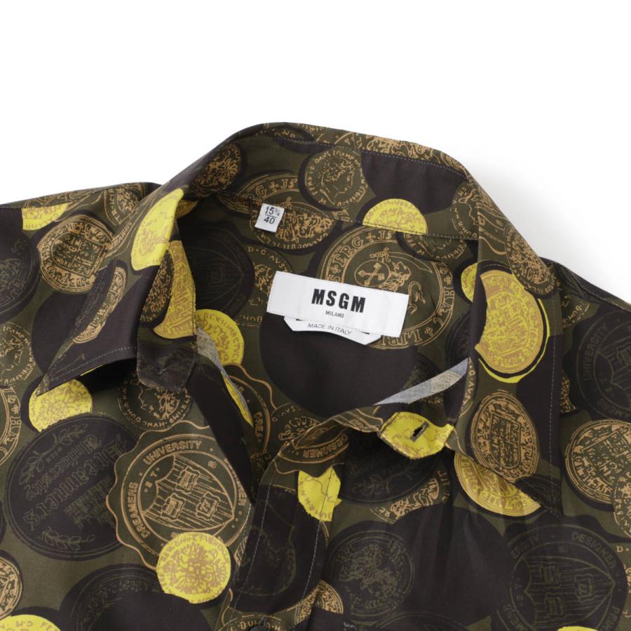 MSGM エムエスジーエム 半袖総柄シャツ グリーン メンズ 3540me07-237550-37 : モダンブルーYahoo!店 - 通販 - Yahoo!ショッピング